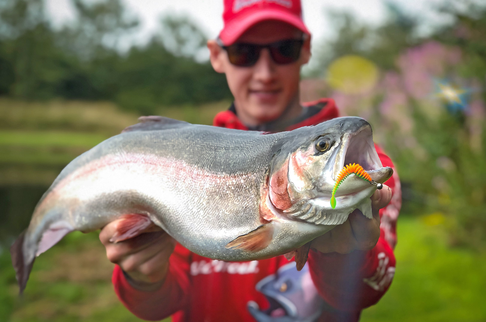 Med T-Worm i P&T-søen - Fisk & Fri